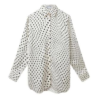 Stella McCartney Polka Dot Viskose Hemd - - Blouses & Shirts - Damen - Wei&szlig; - S