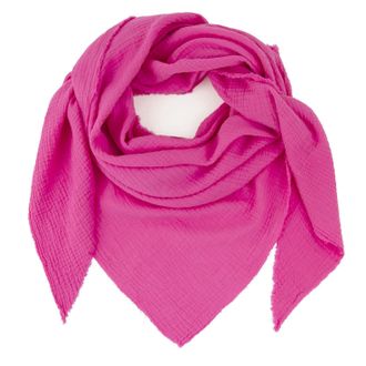 Glamexx24 Damenschal Musselin Dreieck Schal, XXL Schal verschiedenen Farben Halstuch Winterschal aus Baumwolle Hergestellt in Italien