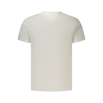 Tommy Hilfiger Logo-Print Cotton T-Shirt - White