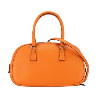 Prada Sac bandouli&egrave;re Mini Cinghiale Pre-owned - Femme - Pre-owned - Orange - Taille: ONE Size