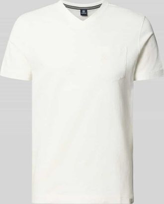 Lerros Regular Fit T-Shirt mit V-Ausschnitt