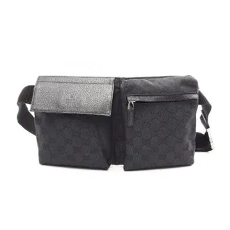 Gucci Pre-owned GG Canvas Waist Bag - Homme - Pre-owned - Noir - Taille: ONE Size