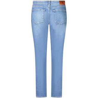 Calvin Klein Mid Rise Slim Cotton Jeans - Blue