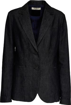 Dondup Femme, Vestes, Bleu, Taille: 42 FR Blazer monopetto Rever a punta lancia