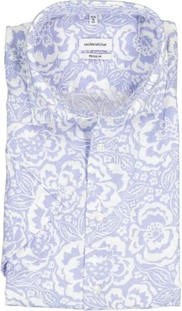 Seidensticker Seidensticker Herren Hemden blau gemustert