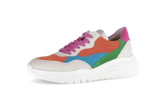 Gabor Damen Low-Top Sneaker, Frauen Halbschuhe,Best Fitting,Strassenschuhe,Sportschuhe,Freizeitschuhe,Turnschuhe,Creme-Multi-Kombi,41 EU / 7.5 UK