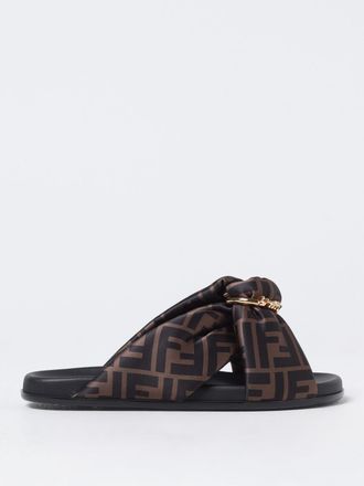 Fendi Sandalen Mit Absatz Damen Farbe Tabak
