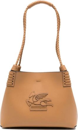 Etro Femme, Sacs, Brun, Taille: ONE Size Libra Small Leather Tote