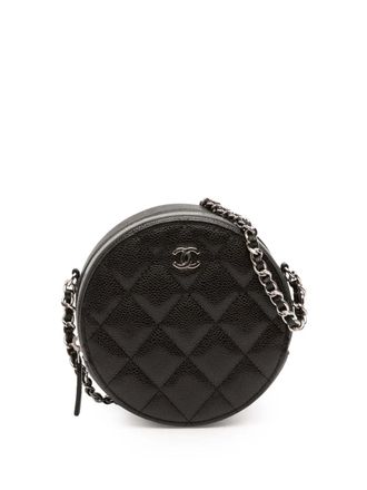 Chanel 2020 gesteppte Clutch mit Kette - Schwarz