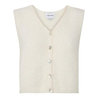 Americandreams Americandreams, Femme, Pulls, Blanc, Taille: 42 FR Telma Vest