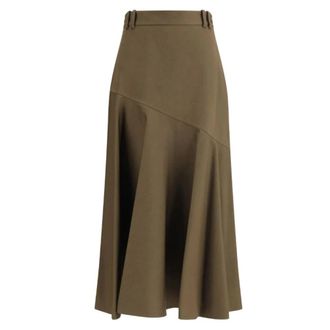 P.A.R.O.S.H. P.a.r.o.s.h., Femme, Jupes, Brun, Taille: 36 FR Asymmetric Midi Skirt
