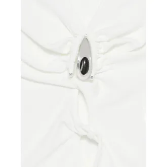 CHRISTOPHER ESBER V-Neck with Cut-Out Detail Tank Top - White