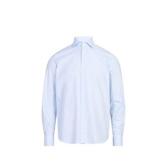 van Laack Chemise droite col classique en coton imrpim&eacute;