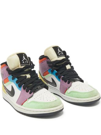 Nike Jordan baskets Air Jordan 1 Mid SE en cuir - Blanc