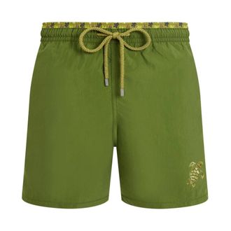 Vilebrequin Micro Ronde des Tortues Badeshorts - - Swimwear - Herren - Gr&uuml;n - XL