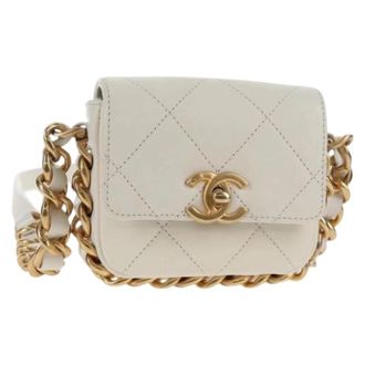 Chanel Pre-owned Vintage G&uuml;rteltasche - - Pre-owned - Damen - Wei&szlig; - ONE SIZE