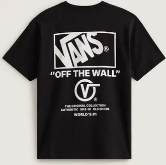 Vans T-Shirt Stacked Hi SS Tee f&uuml;r Erwachsene, mit Kurzarm, aus Baumwolle, normale L&auml;nge