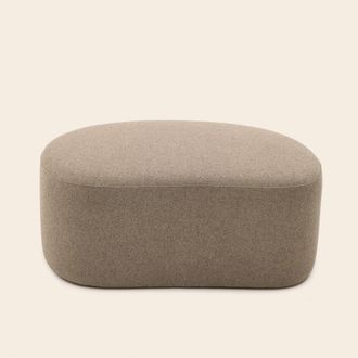 Madura Pouf Julika Glory taupe - MARRON