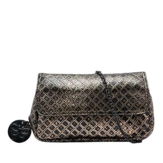 Bottega Veneta Sac bandouli&egrave;re vintage Pre-owned - Femme - Pre-owned - Jaune - Taille: ONE Size