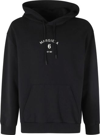 Maison Margiela Homme, Sweatshirts et sweats &agrave; capuche, Noir, Taille: M Sweat &agrave; capuche avec logo
