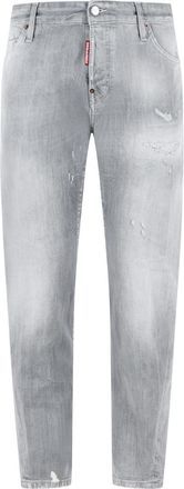 Dsquared2 Jean en coton gris Slim Twst Dsquared2