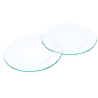 NUOBESTY Veemoon 2 St&uuml;ck Ersatzschalen f&uuml;r Wachsw&auml;rmer aus Hitzebest&auml;ndigem Transparentem Glas Glasschalen f&uuml;r &Auml;therische &Ouml;le und Wachsschmelzen Multifunktiona