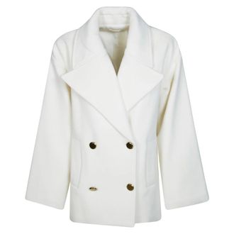 P.A.R.O.S.H. Caban - Double - - Coats - Damen - Wei&szlig; - S