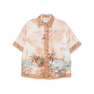 Zimmermann Femme, Blouses et Chemises, Beige, Taille: 40 FR Mahon Shirt