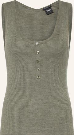 HUGO BOSS Top Fafflesia gruen