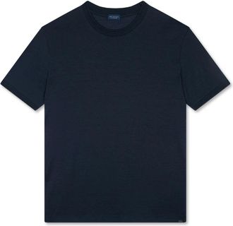 Paul & Shark Homme, Tops, Bleu, Taille: XL Silk Cotton T-Shirt