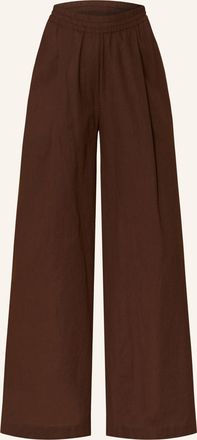 Rich & Royal Marlenehose Mit Leinen braun