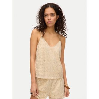 Vero Moda Top Maya 10325031 Beige Regular Fit