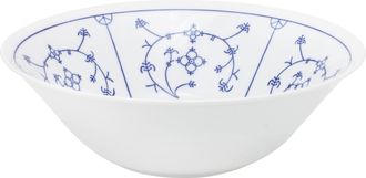 Kahla 462903A75019H Blau Saks Schüssel 21 cm | Salatschale mit Strohmuster aus Porzellan