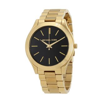 Michael Kors Femme, Accessoires, Jaune, Taille: ONE Size Montre Slim Runway