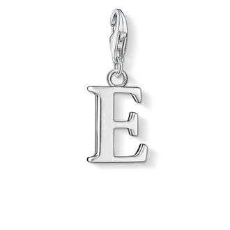 Thomas Sabo Damen Charm-Anh&auml;nger E Buchstabe Charm Club 925 Sterling Silber 0179-001-12