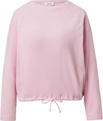 s.Oliver Sweatshirt Sweatshirt Weiches Sweatshirt mit Bindedetail