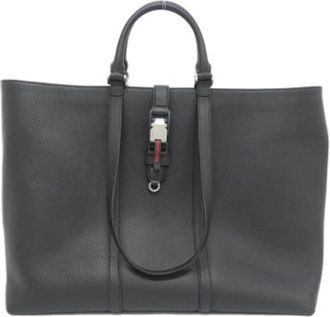 Gucci unisex, Pre-owned, Noir, Taille: ONE Size Sac fourre-tout en cuir Pre-owned