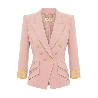 Elisabetta Franchi Gi26866E2 Blazer - - Jackets - Damen - Rosa - S