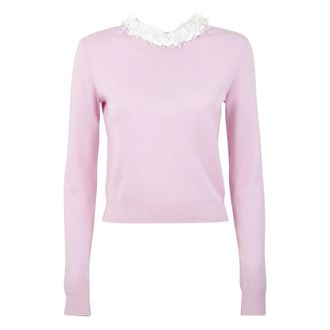 Self Portrait Flower Light Strickpullover - - Knitwear - Damen - Rosa - S
