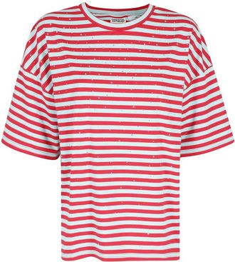 Essentiel Femme, Tops, Rouge, Taille: 36 FR Joste Striped T-Shirt