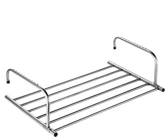 Generic Balkon-W&auml;schest&auml;nder - 360&deg; Drehbare Ausziehbare Schienen Aus Edelstahl, 10 Stufen Verstellbarer Balkon-W&auml;schetrockner F&uuml;r Haushaltsbedarf, Balkon-W&auml;s