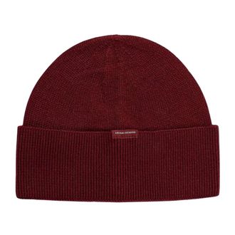 A|X Armani Exchange Homme, Accessoires, Rouge, Taille: ONE Size Wool Beanie
