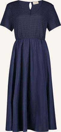 Cartoon Cartoon Kleid Im Materialmix blau