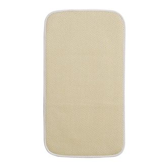 InterDesign iDesign 40030 iDry Abtropfmatte klein, d&uuml;nne Sp&uuml;lbeckenmatte aus Polyester zum schnellen Trocknen von Geschirr, weizen-/elfenbeinfarben