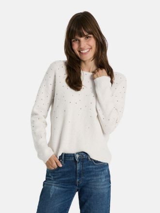 Lieblingsst&uuml;ck Rundhalspullover JamimaL mit Ziersteinen