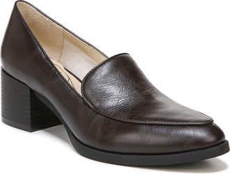Life Stride Damen Devyn Loafer mit Blockabsatz Slipper, Dark Chocolate, 38.5 EU Weit