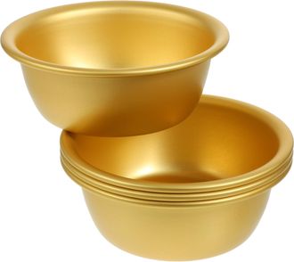 Hemobllo Koreanische Reisweinschalen 4 St&uuml;ck Kleine Gelbe Schalen 12cm Wiederverwendbare Weinschalen f&uuml;r Restaurant und Zuhause