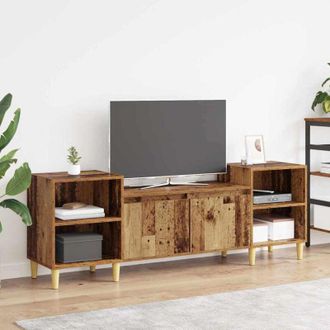 vidaXL vidaXL Meuble TV Bois Ancien 160 x 35 x 55 cm Bois ding&eacute;nierie