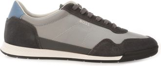 HUGO BOSS Titanium Sneaker f&uuml;r Herren, Leder (Grau)