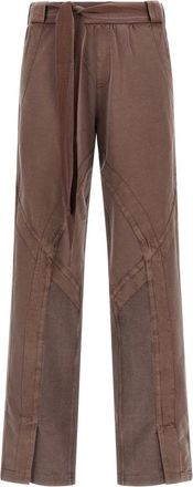 The Attico Femme, Pantalons, Brun, Taille: 36 FR Front Split Pants